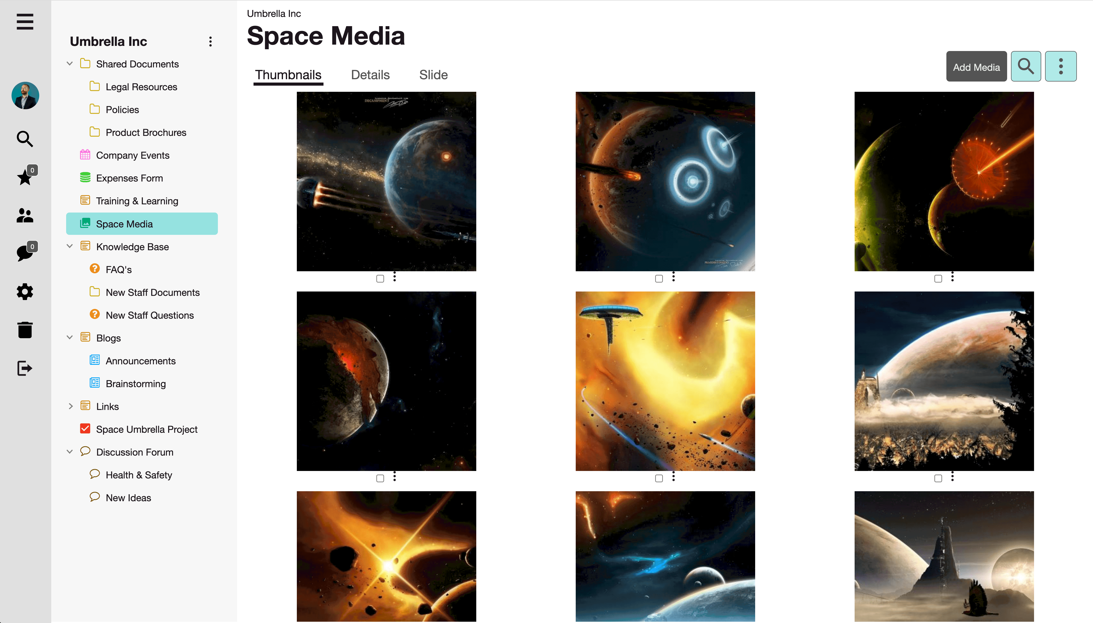 Intranet Example Screenshots