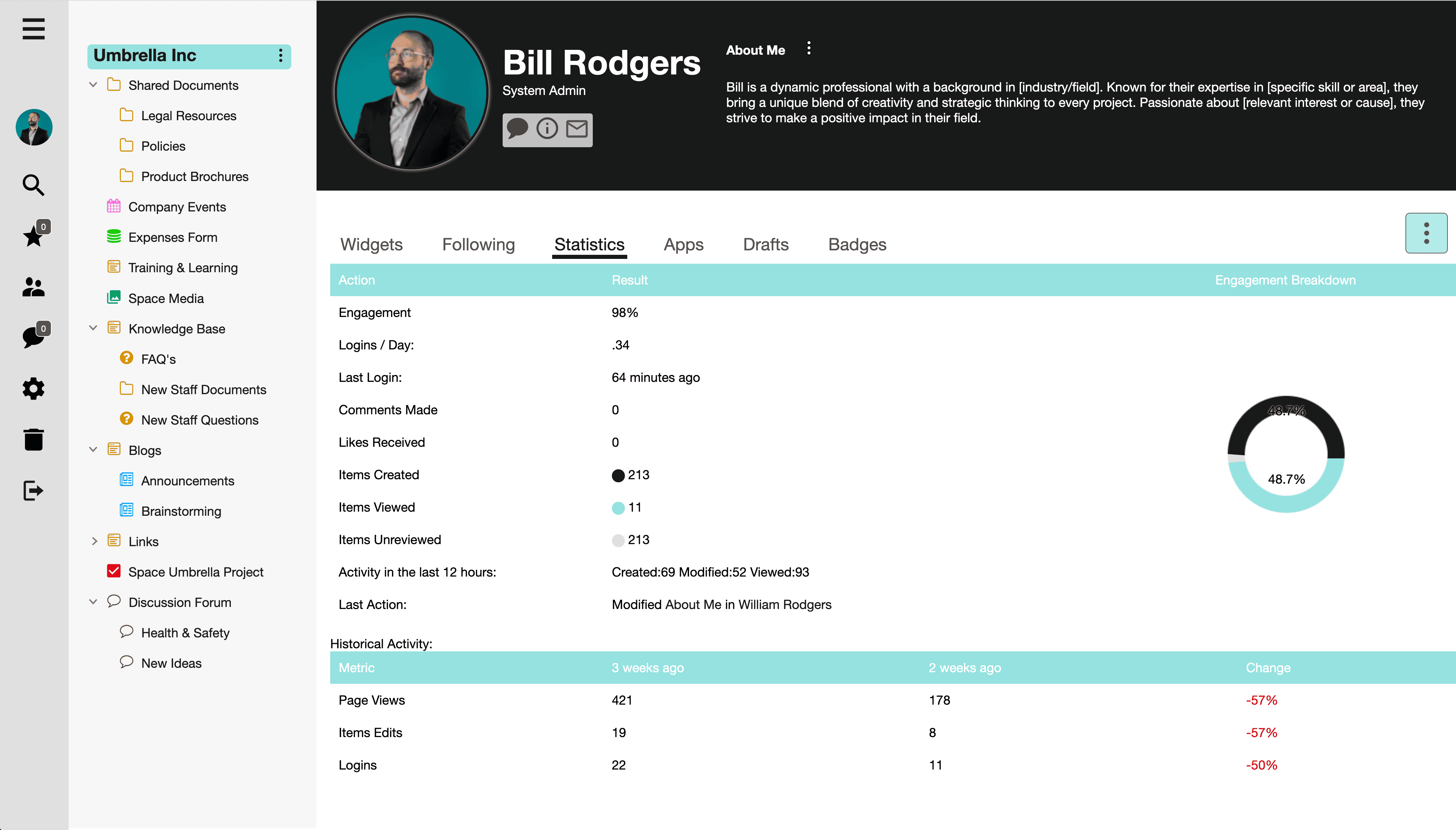 Intranet Example Screenshots